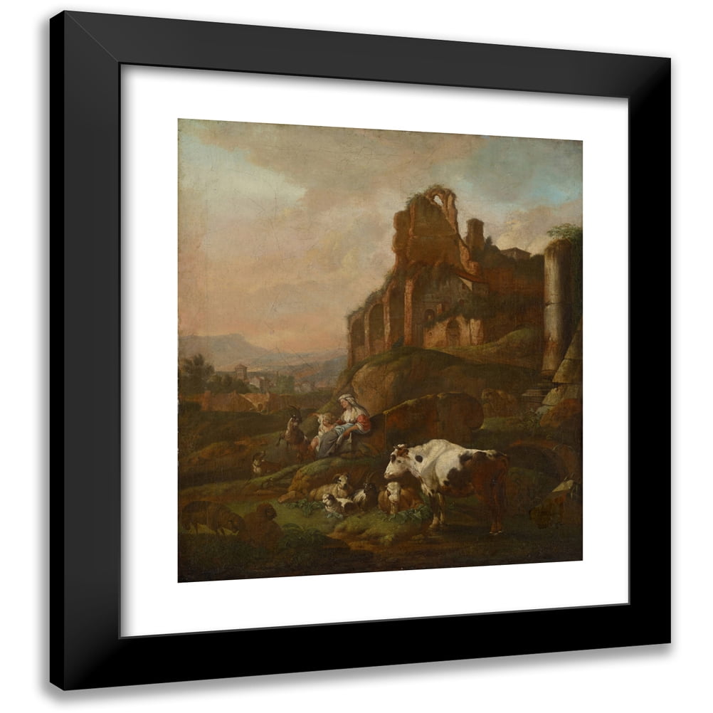 Johann Heinrich Roos 20x23 Black Modern Framed Museum Art Print Titled ...