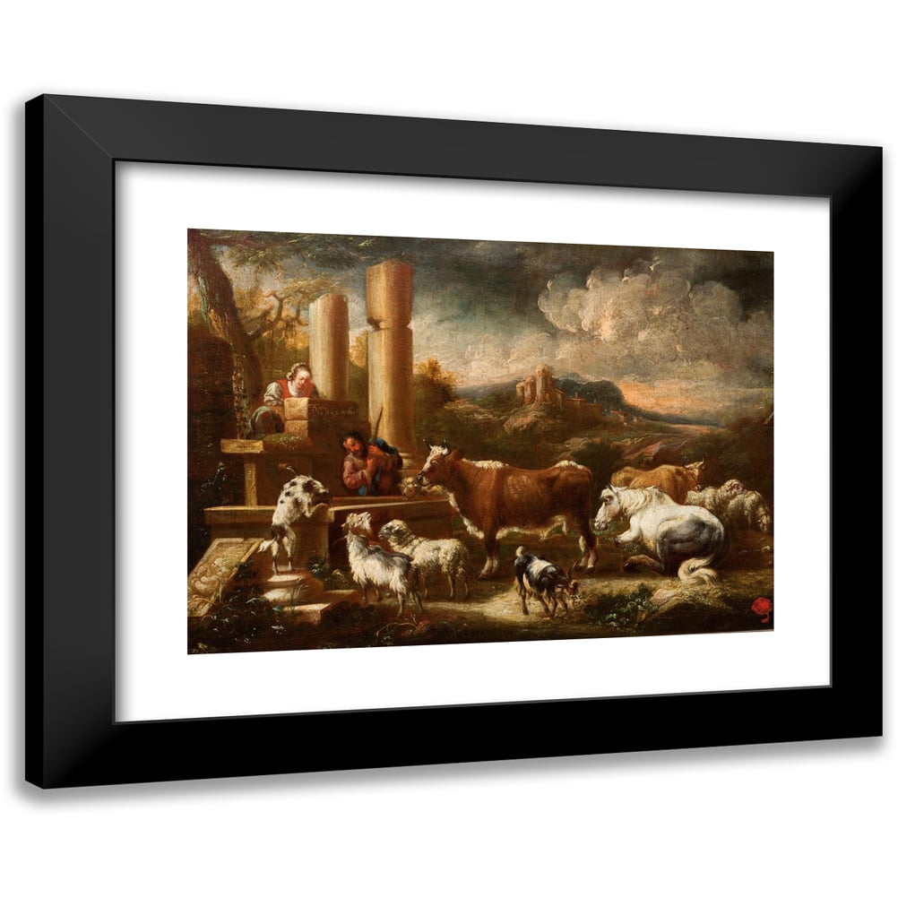 Johann Mathias Wuzer 18x14 Black Modern Framed Museum Art Print Titled ...