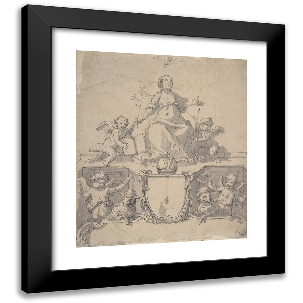 Johann Matthias Kager 12x14 Black Modern Framed Museum Art Print Titled ...