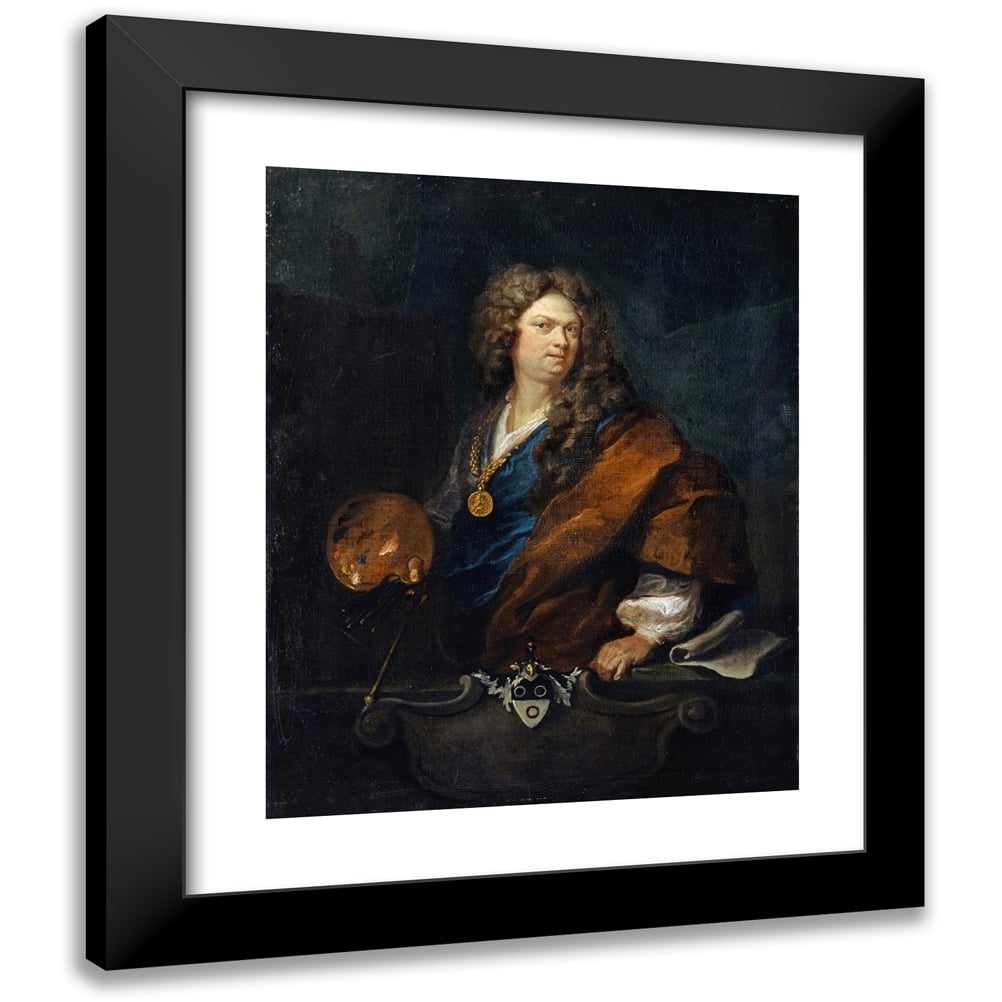 Johann Rudolf Huber the elder 15x18 Black Modern Framed Museum Art Print Titled - Self-Portrait ...