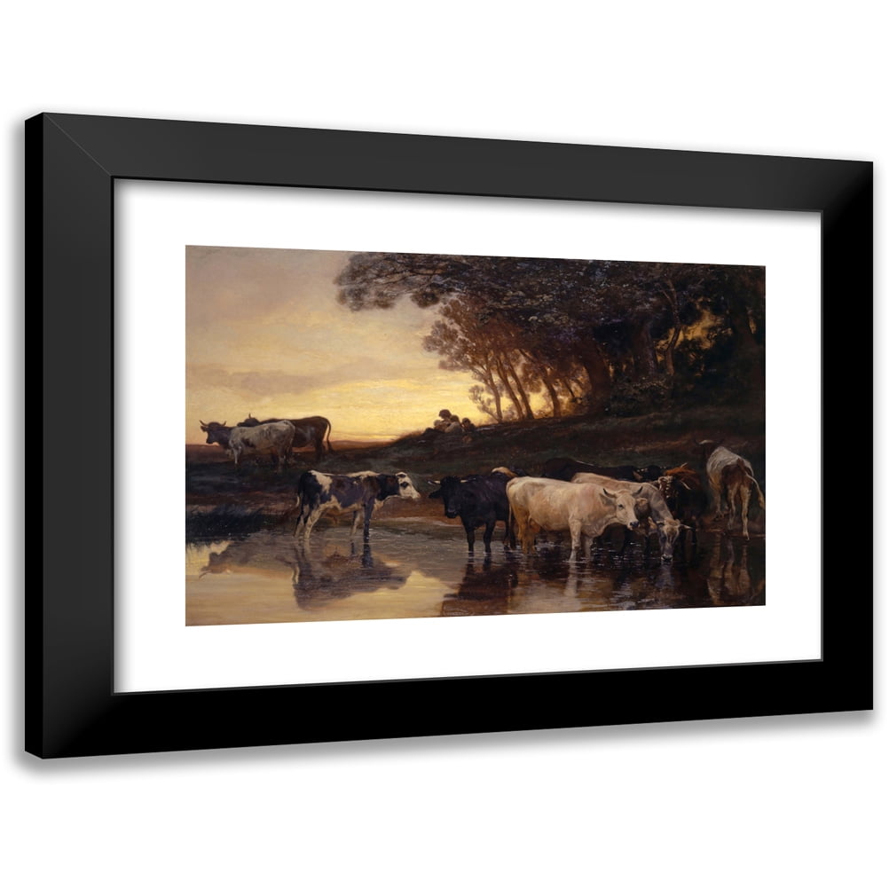 Johann Rudolf Koller 14x11 Black Modern Framed Museum Art Print Titled ...