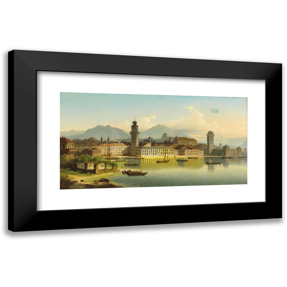 Johann Wilhelm Jankowski 24x14 Black Modern Framed Museum Art Print ...