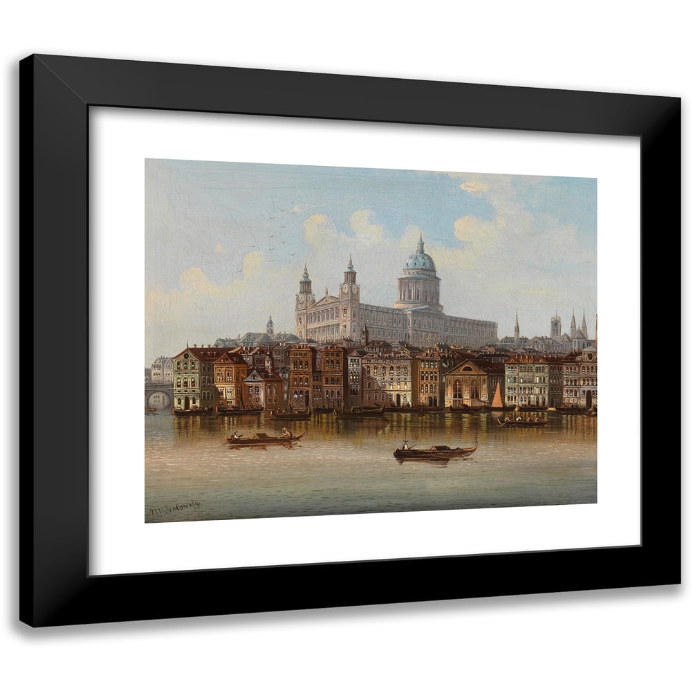 Johann Wilhelm Jankowsky 14x12 Black Modern Framed Museum Art Print ...