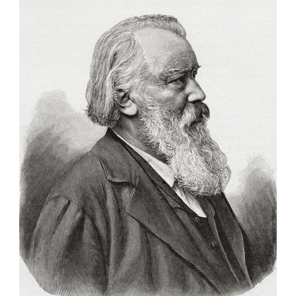 Johannes Brahms 1833 Poster Print - Walmart.com