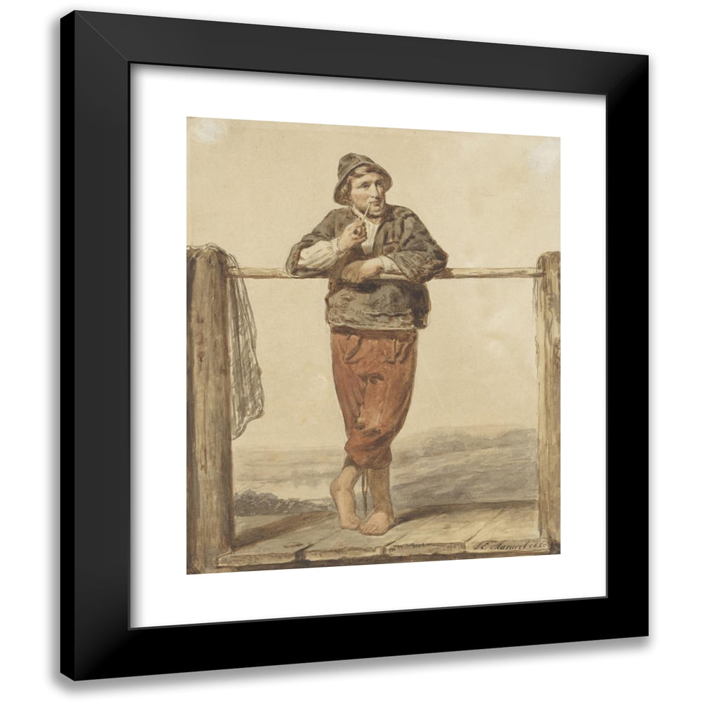 Johannes Engel Masurel 12x14 Black Modern Framed Museum Art Print ...