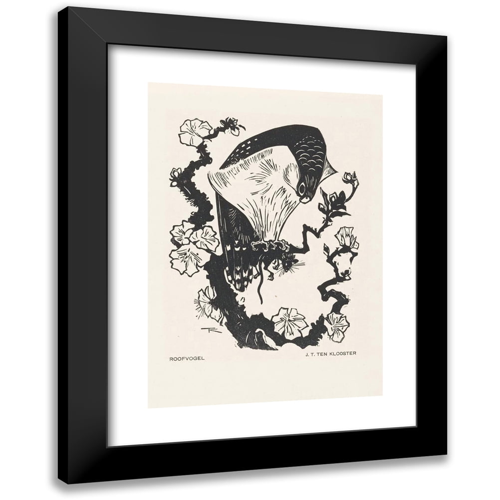 Johannes Frederik Engelbert ten Klooster 11x14 Black Modern Framed ...