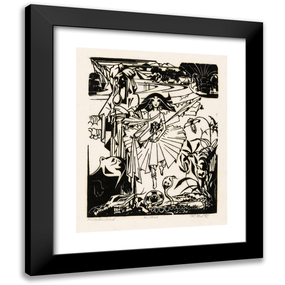 Johannes Frederik Engelbert ten Klooster 12x14 Black Modern Framed ...