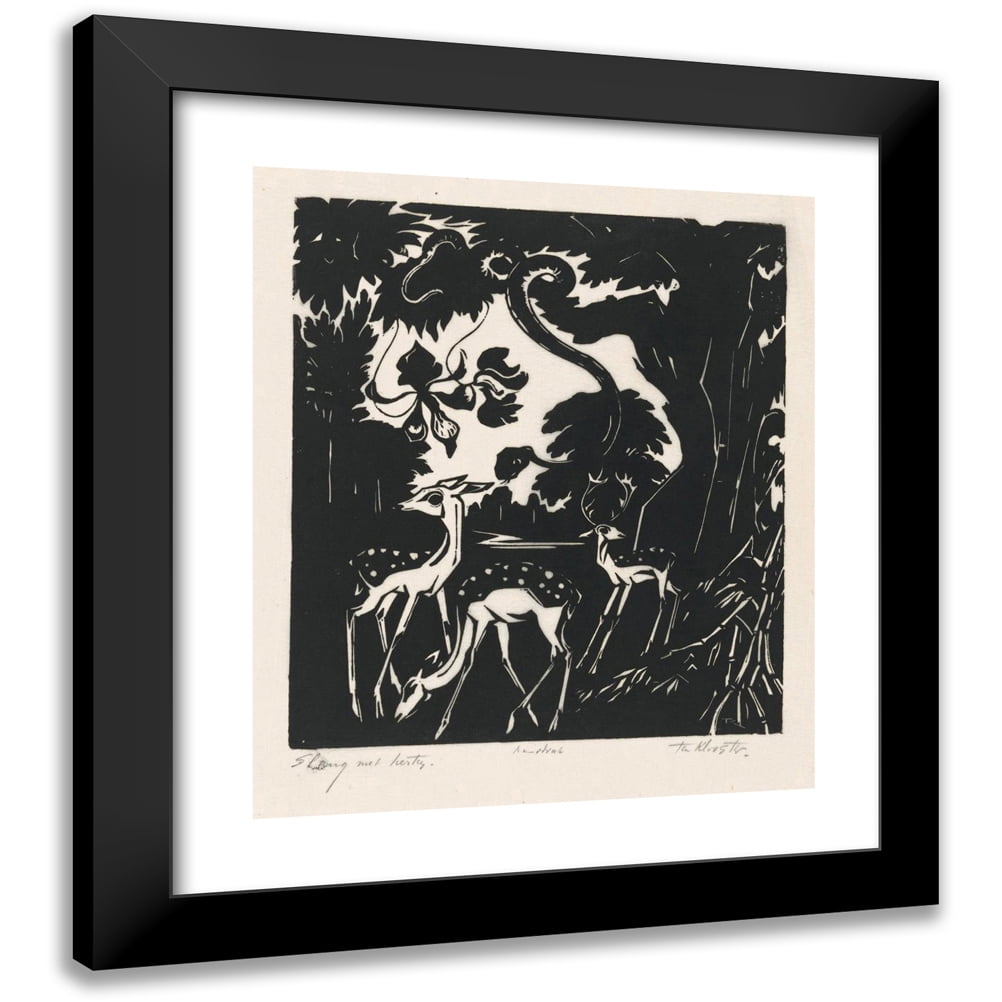 Johannes Frederik Engelbert ten Klooster 12x14 Black Modern Framed ...