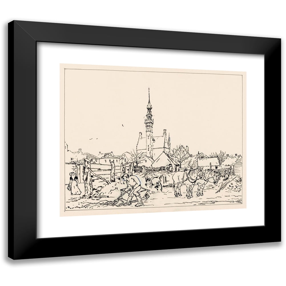 Johannes Frederik Engelbert ten Klooster 14x12 Black Modern Framed ...