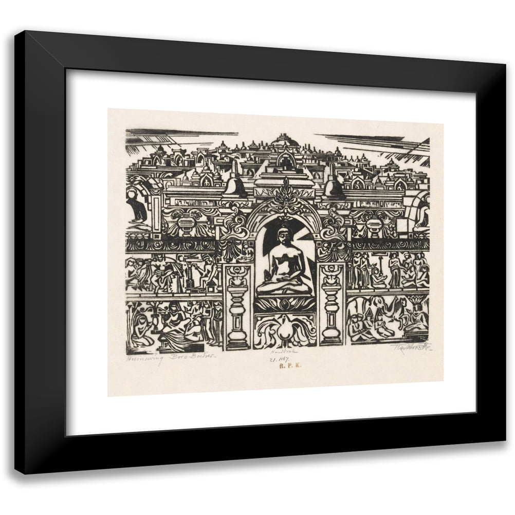 Johannes Frederik Engelbert ten Klooster 17x15 Black Modern Framed ...