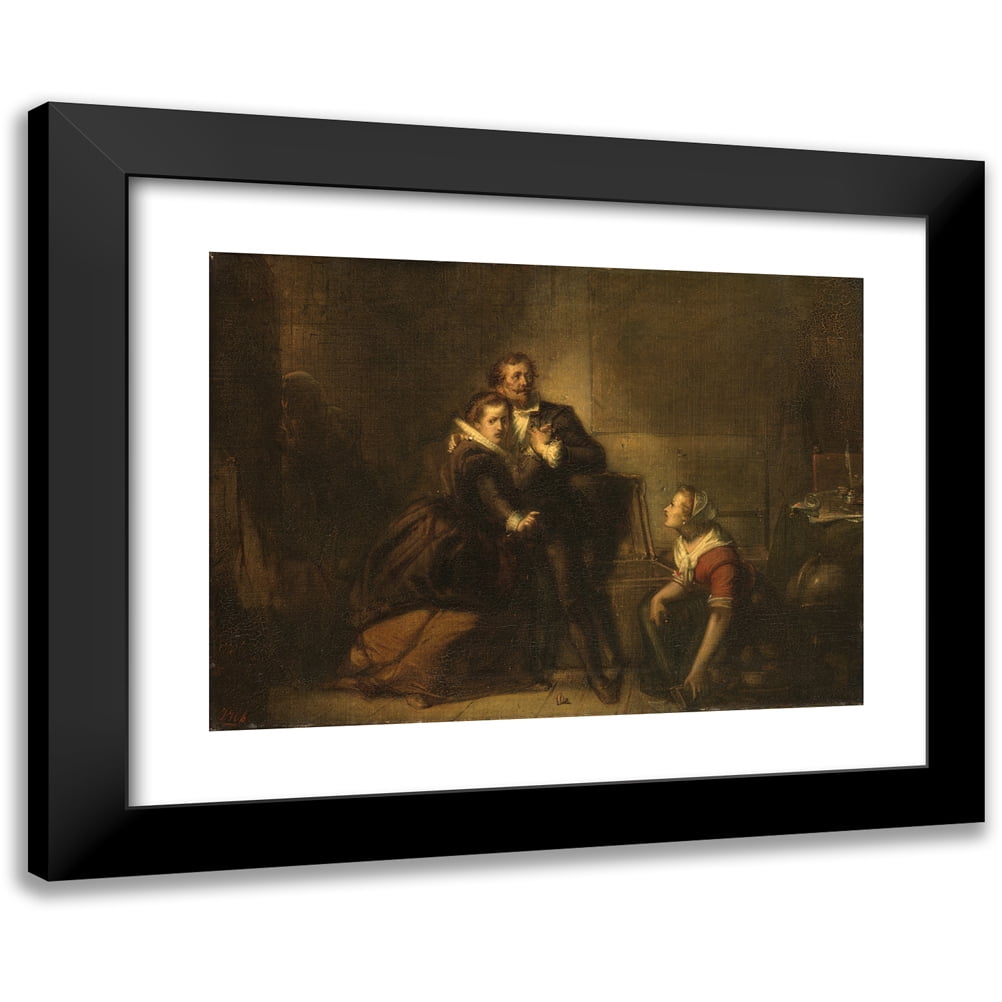 Johannes Hinderikus Egenberger 24x19 Black Modern Framed Museum Art ...