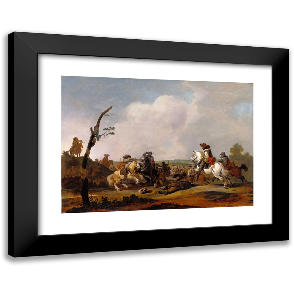 Johannes Lingelbach 18x14 Black Modern Framed Museum Art Print Titled ...
