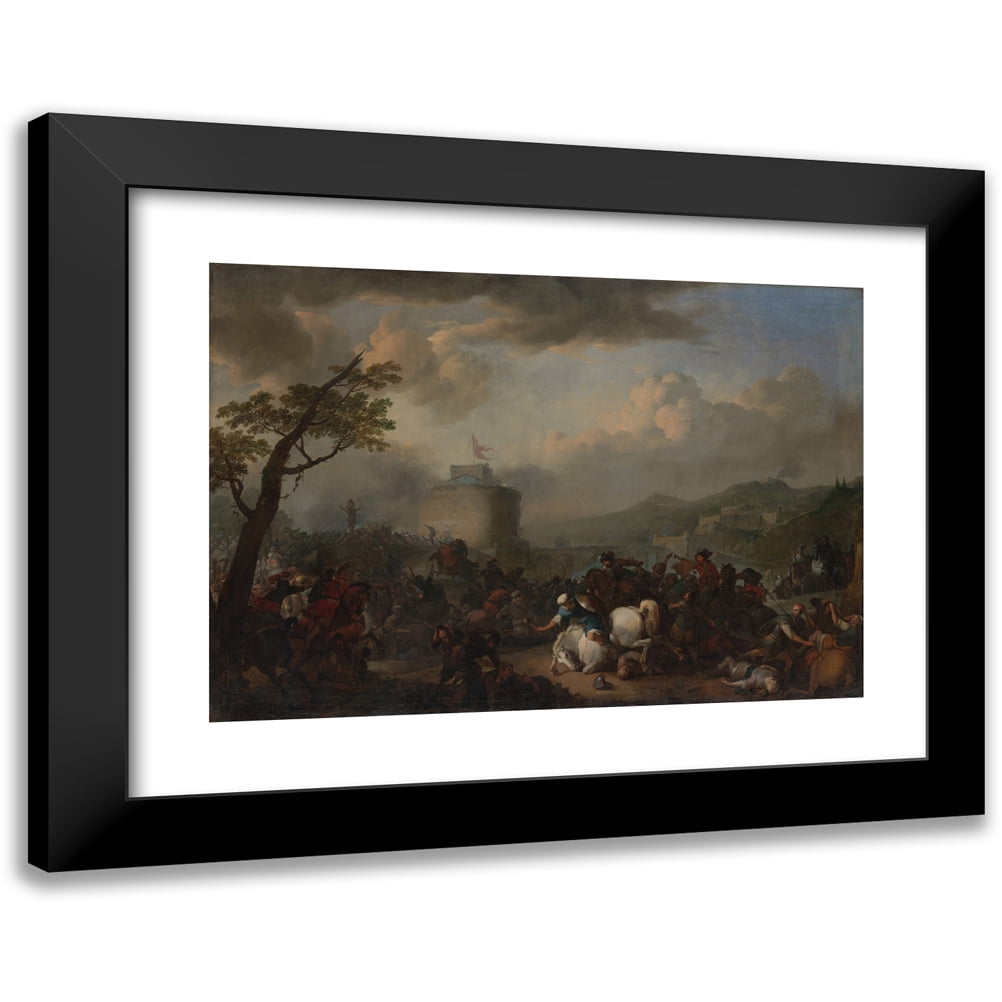 Johannes Lingelbach 24x18 Black Modern Framed Museum Art Print Titled ...