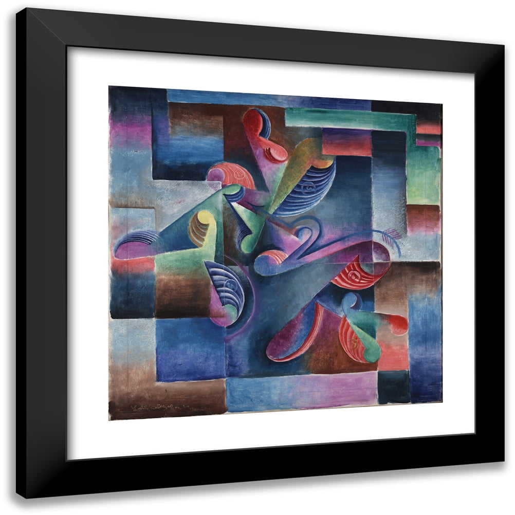 Johannes Molzahn 15x15 Black Modern Framed Museum Art Print Titled ...