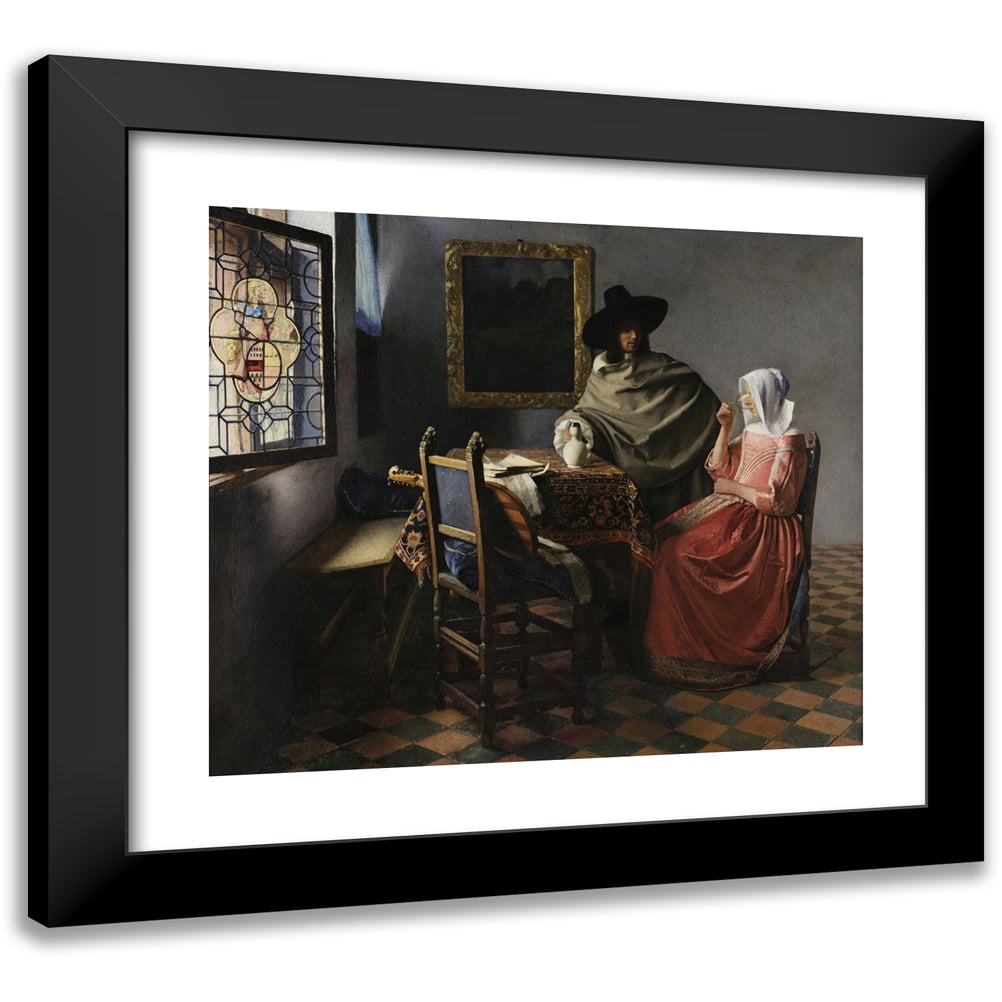 Johannes Vermeer 17x15 Black Modern Framed Museum Art Print Titled ...