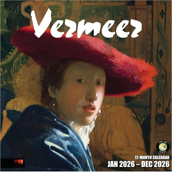 Johannes Vermeer 2026 Wall Calendar 12 Month | 12" x 24" Open | Thick ...