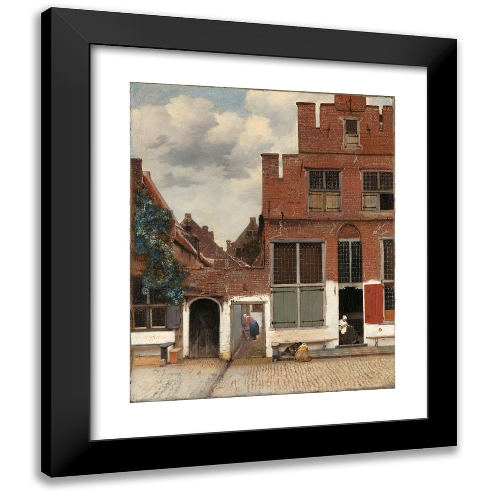 Johannes Vermeer 20x24 Black Modern Framed Museum Art Print Titled ...
