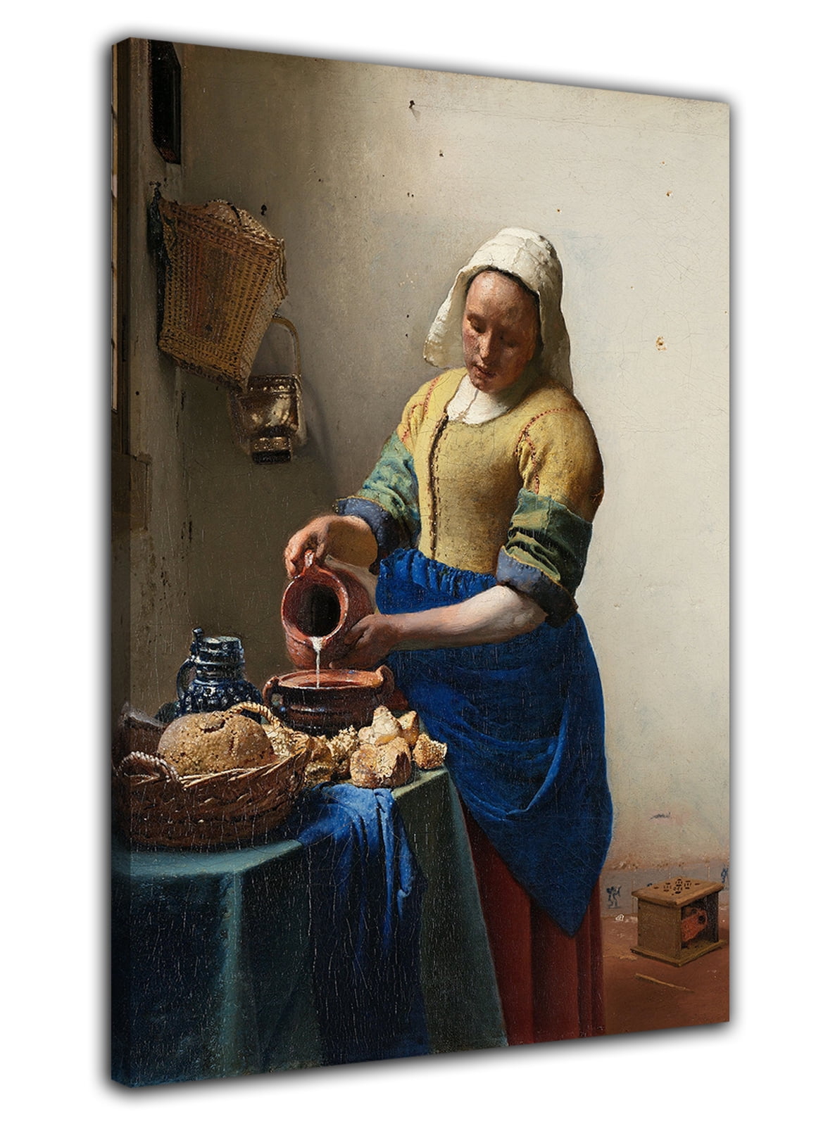 Johannes Vermeer Art Painting The Milkmaid Poster Baroque Vintage Wall ...