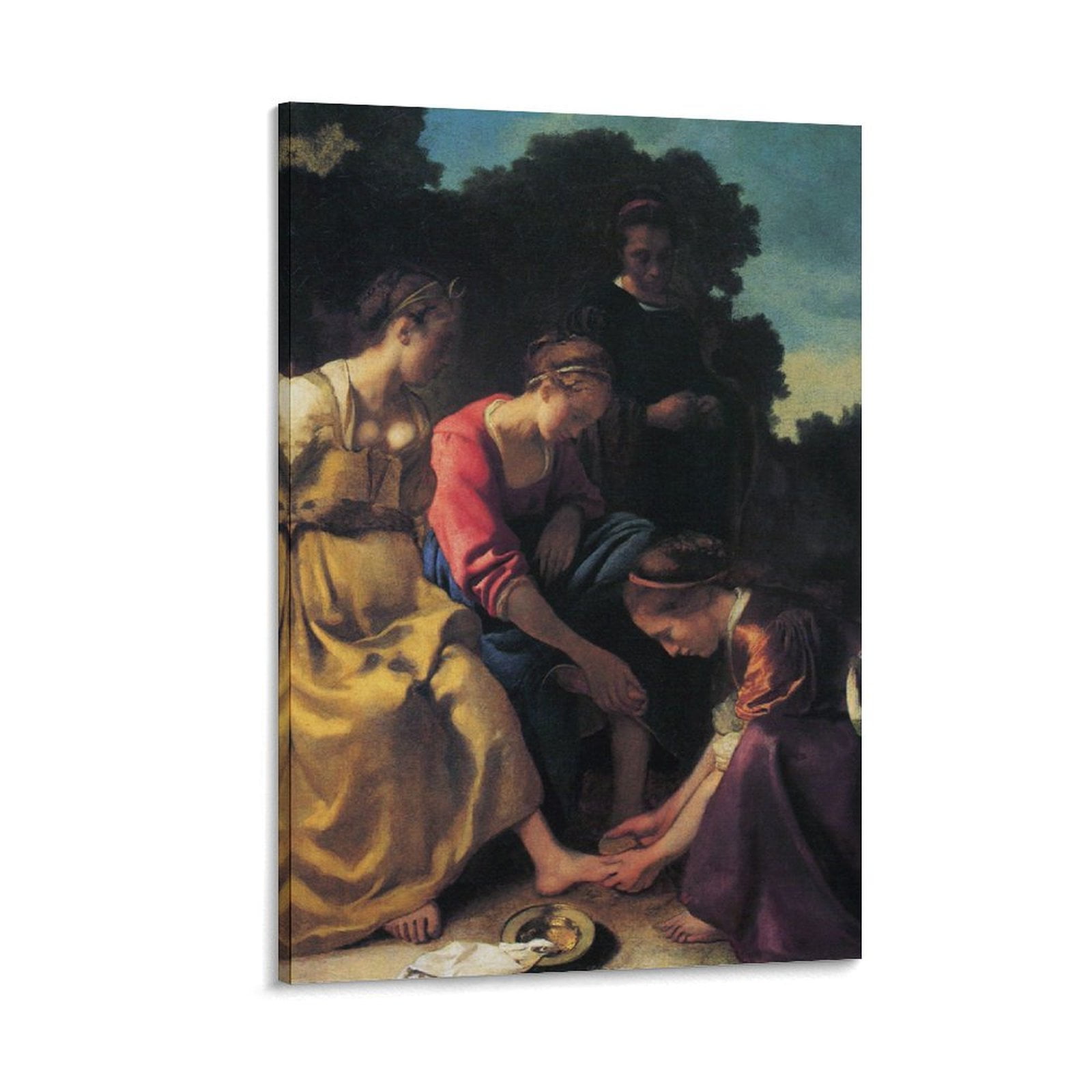 Johannes Vermeer， Golden Age Baroque Art Painting， Oil Painting Poster ...