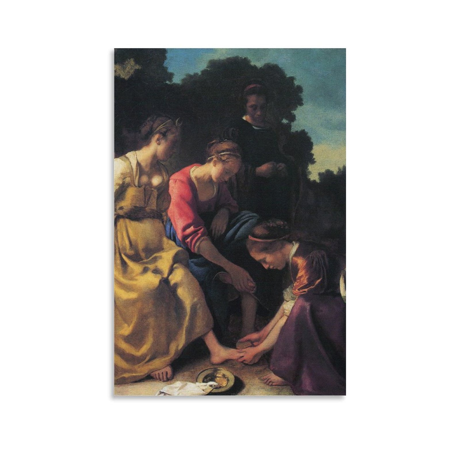 Johannes Vermeer， Golden Age Baroque Art Painting， Oil Painting Poster ...