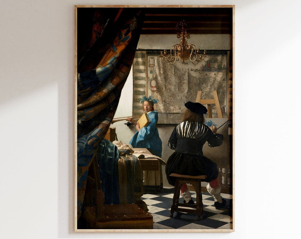 Johannes Vermeer Poster, Vintage Gallery Art Print, Vermeer Print, Famous Art, Vintage Museum ...