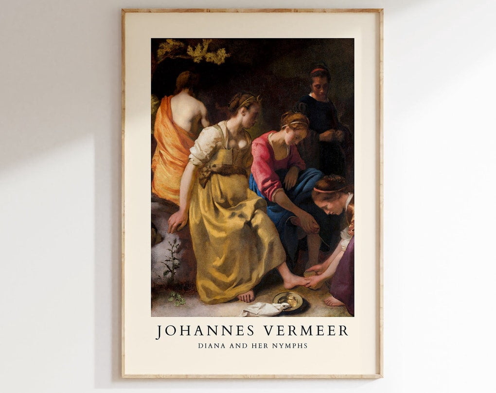 Johannes Vermeer Poster, Vintage Gallery Art Print, Vermeer Print ...