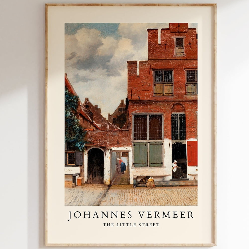 Johannes Vermeer Poster, Vintage Gallery Art Print, Vermeer Print ...