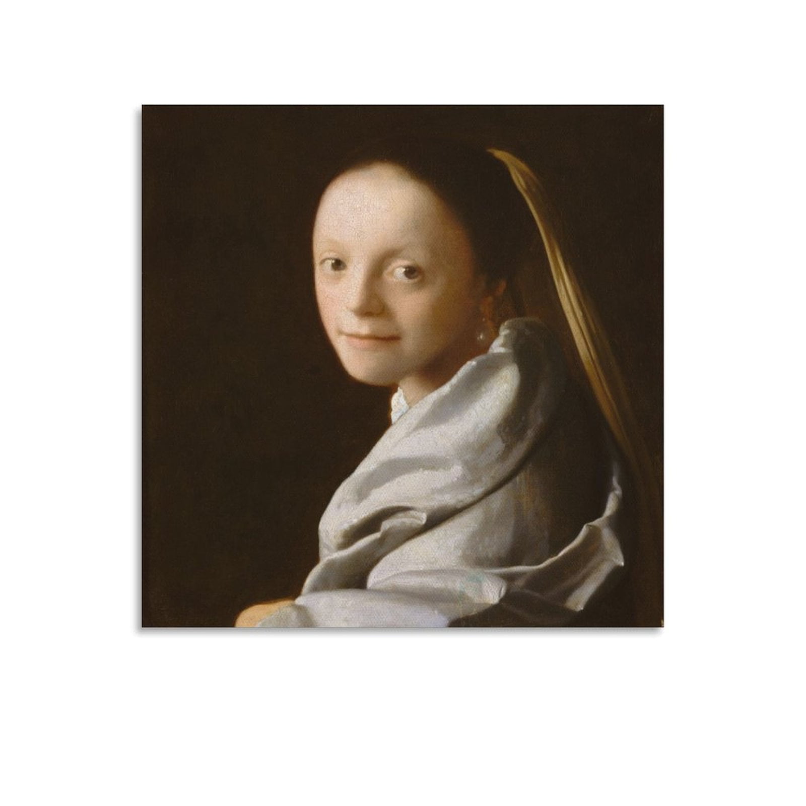 Johannes Vermeer Print Painting (2) Print Photo Art Painting Canvas ...