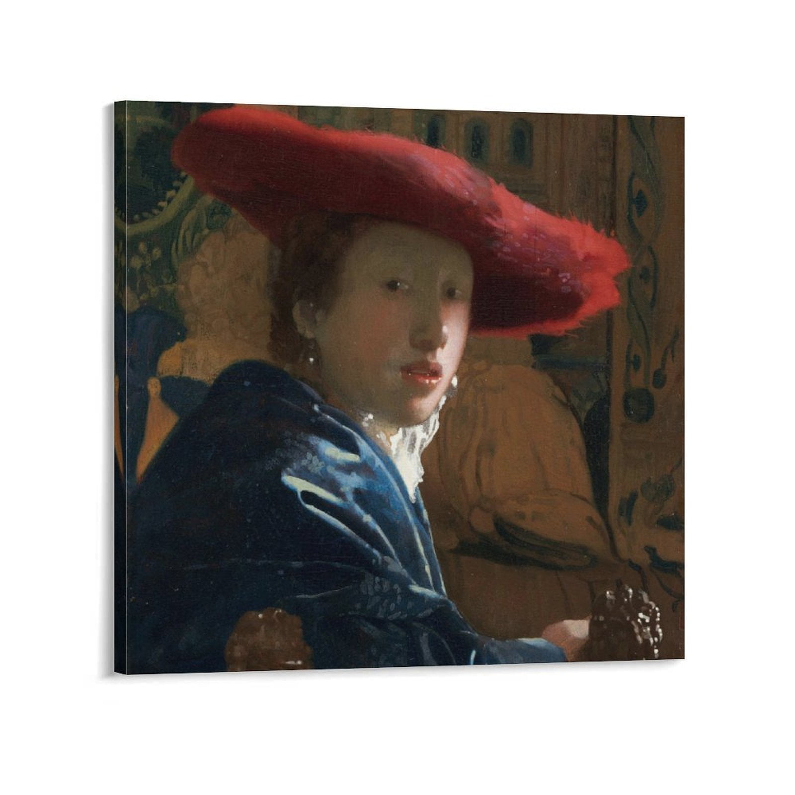 Johannes Vermeer Print Painting Girl with The Red Hat Print Photo Art ...