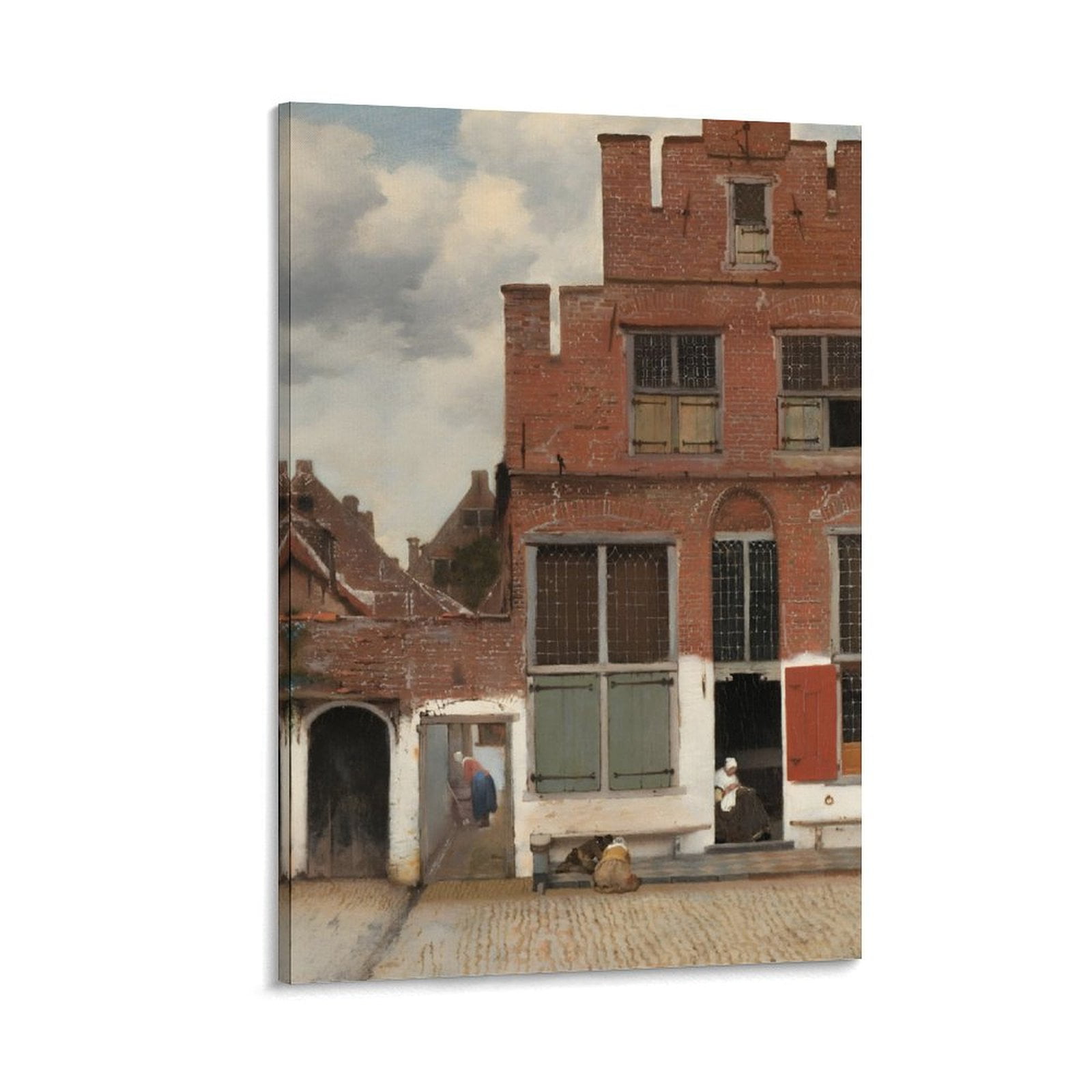 Johannes Vermeer Print Painting The Little Street Painting On Canvas ...