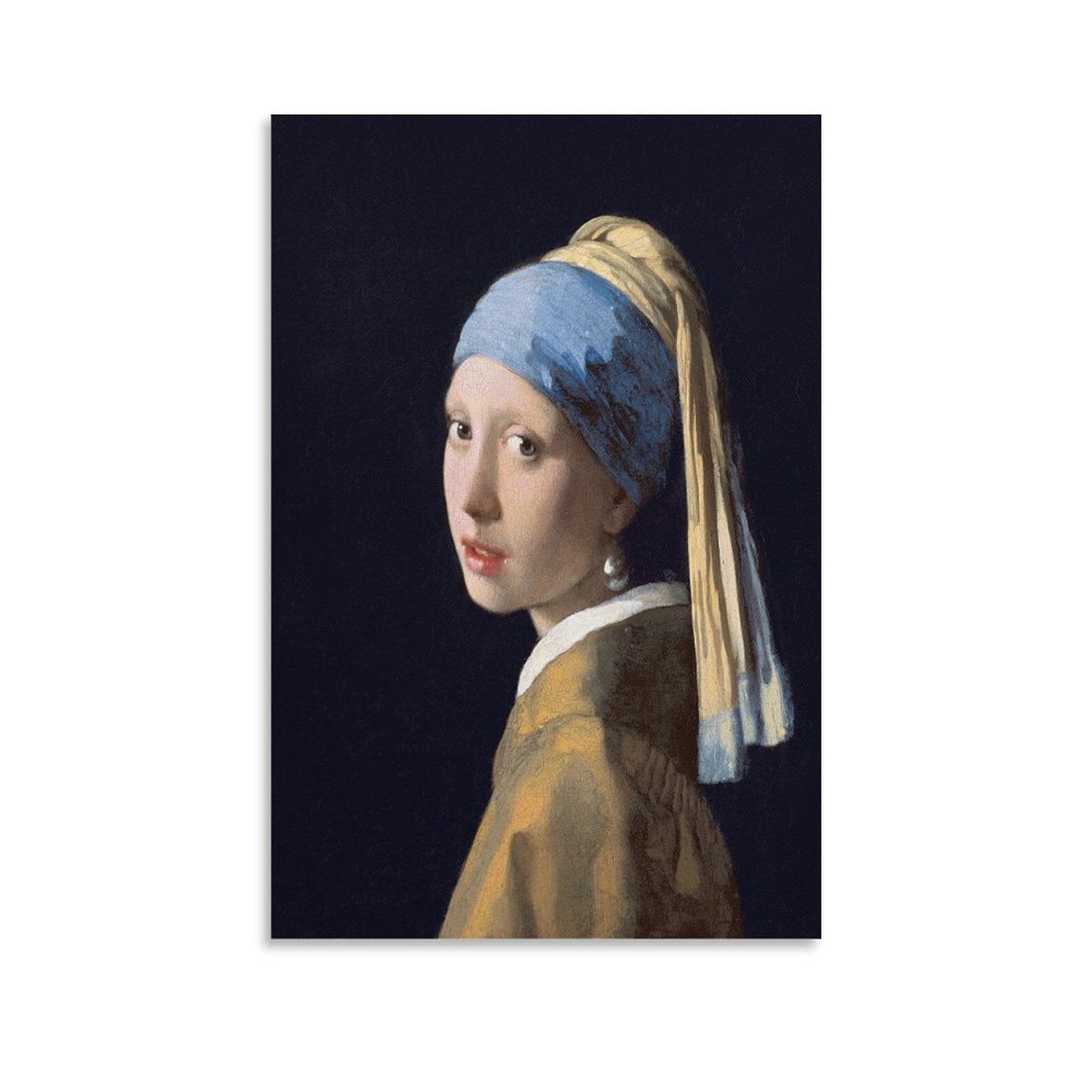 Johannes Vermeer Prints 《Girl with A Pearl Earring》 Wall Art Poster ...