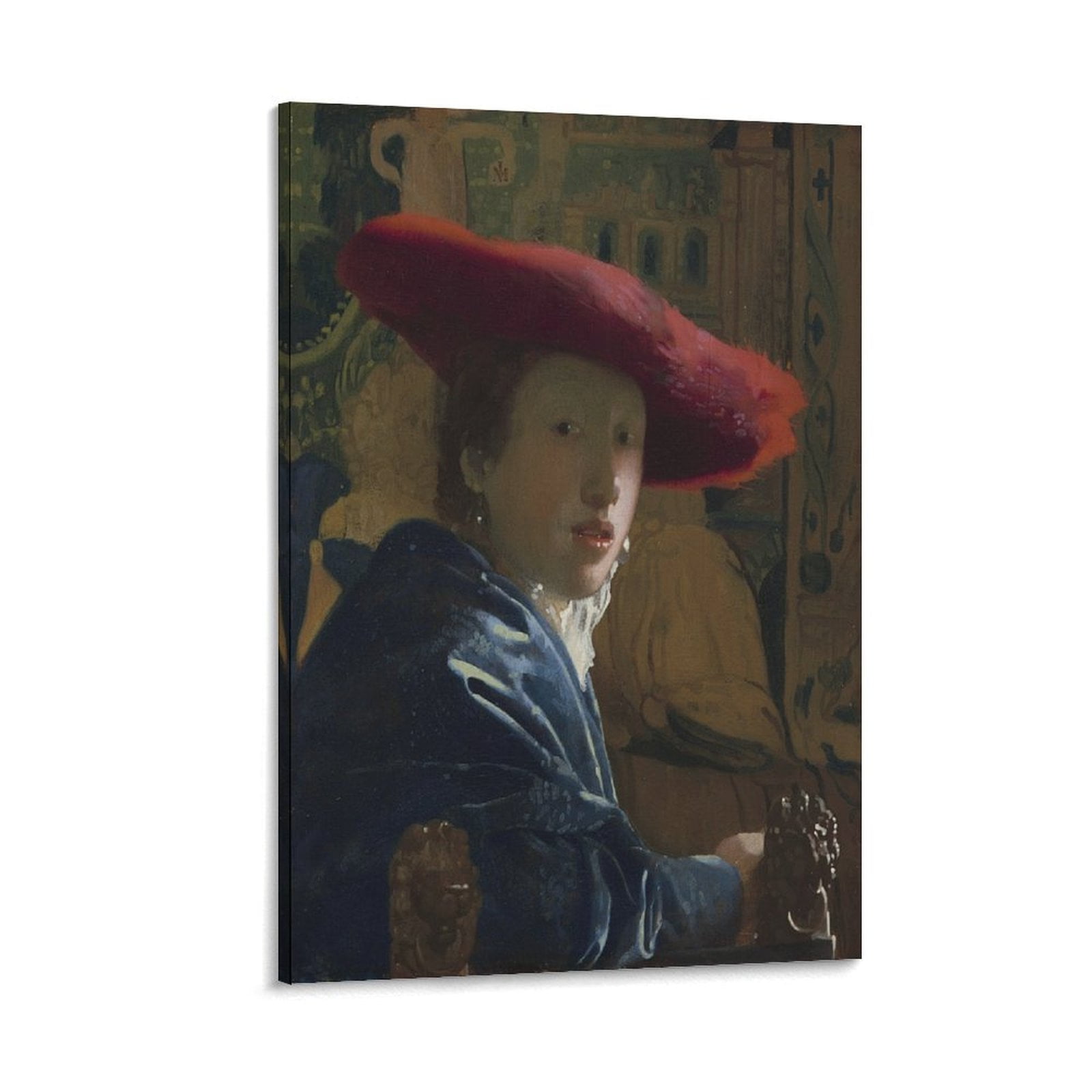 Johannes Vermeer Prints 《Girl with The Red Hat》 Wall Art Poster Posters ...