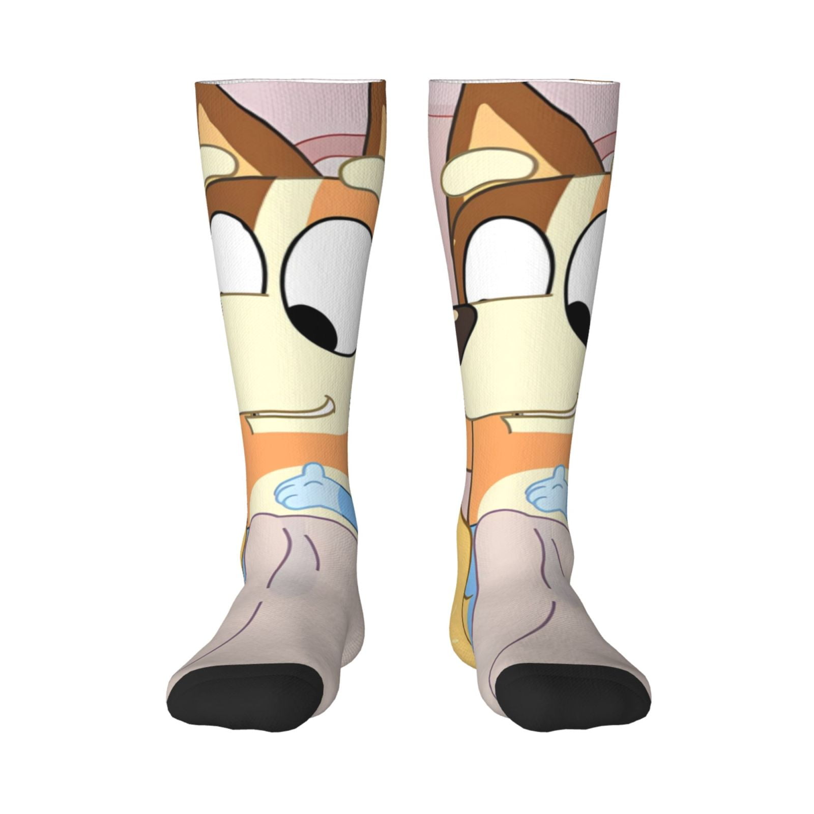 Johaoi Bluey Pattern Crazy Funny Stocking for Men & Women Colorful Fun ...