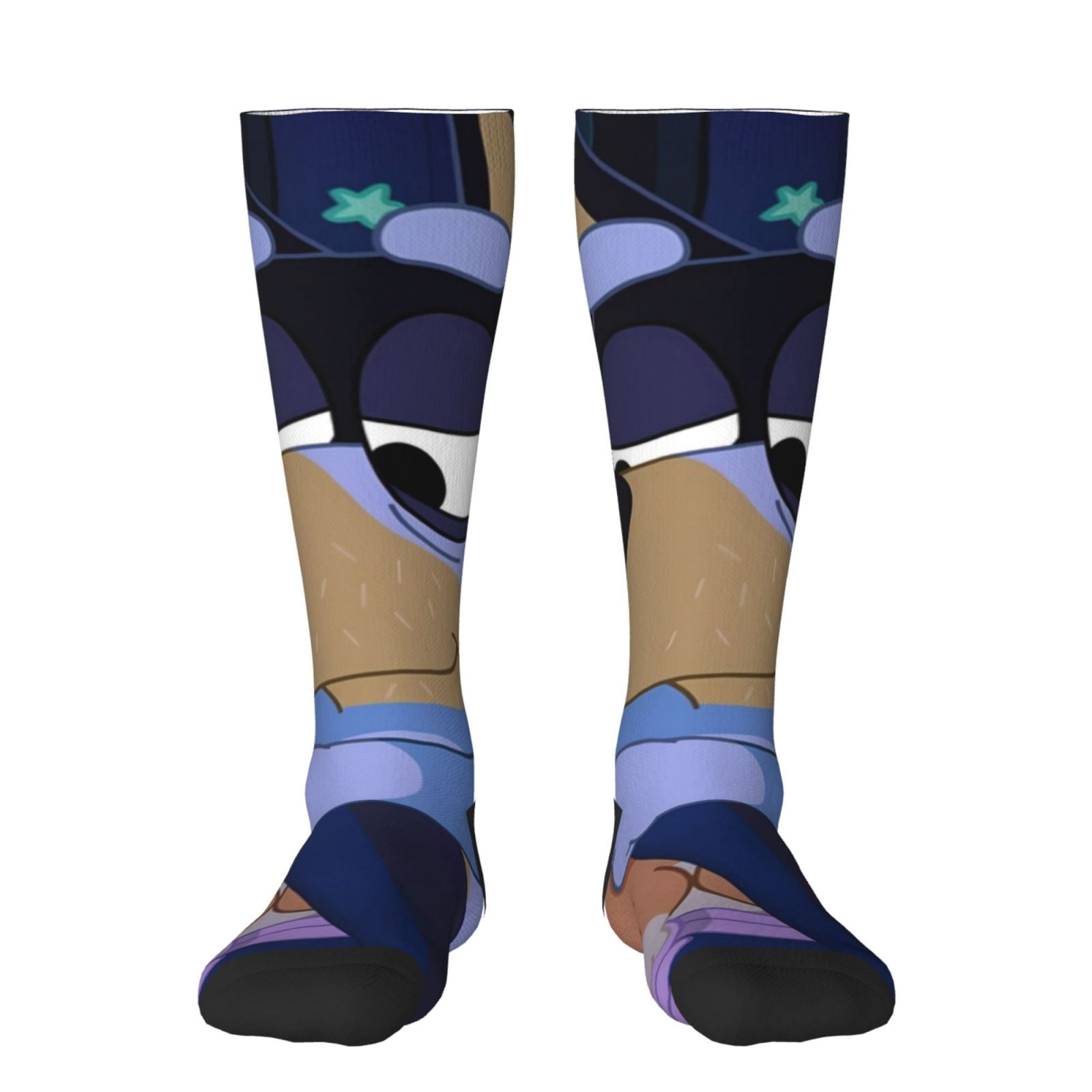 Johaoi Bluey Pattern Crazy Funny Stocking for Men & Women Colorful Fun ...