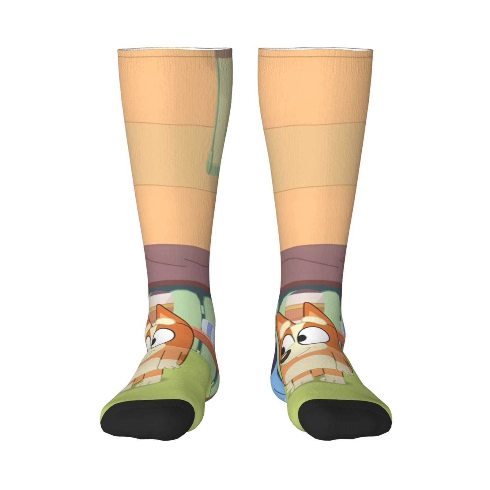 Johaoi Bluey Pattern Crazy Funny Stocking for Men & Women Colorful Fun ...