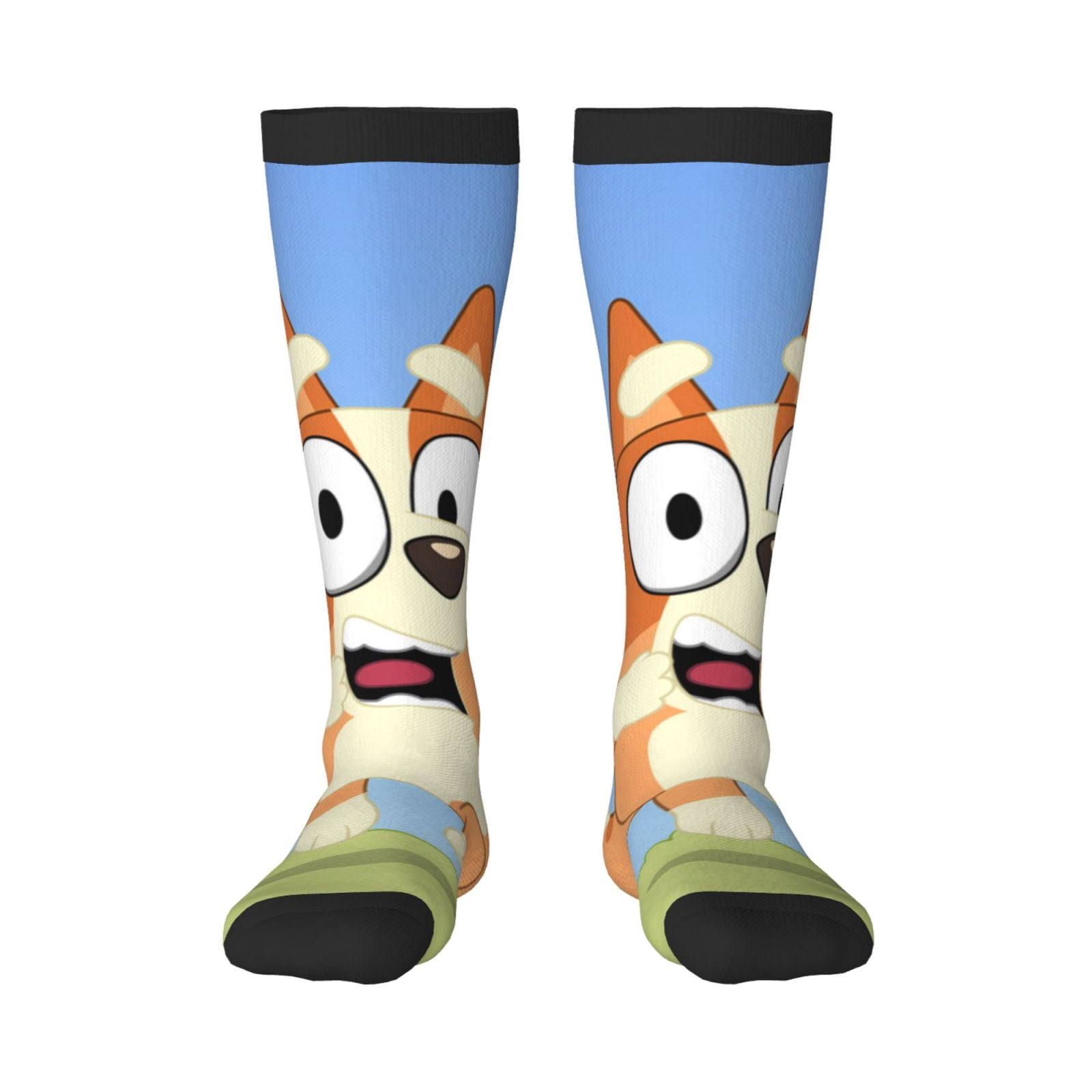 Johaoi Bluey Pattern Crazy Funny Stocking for Men & Women Colorful Fun ...