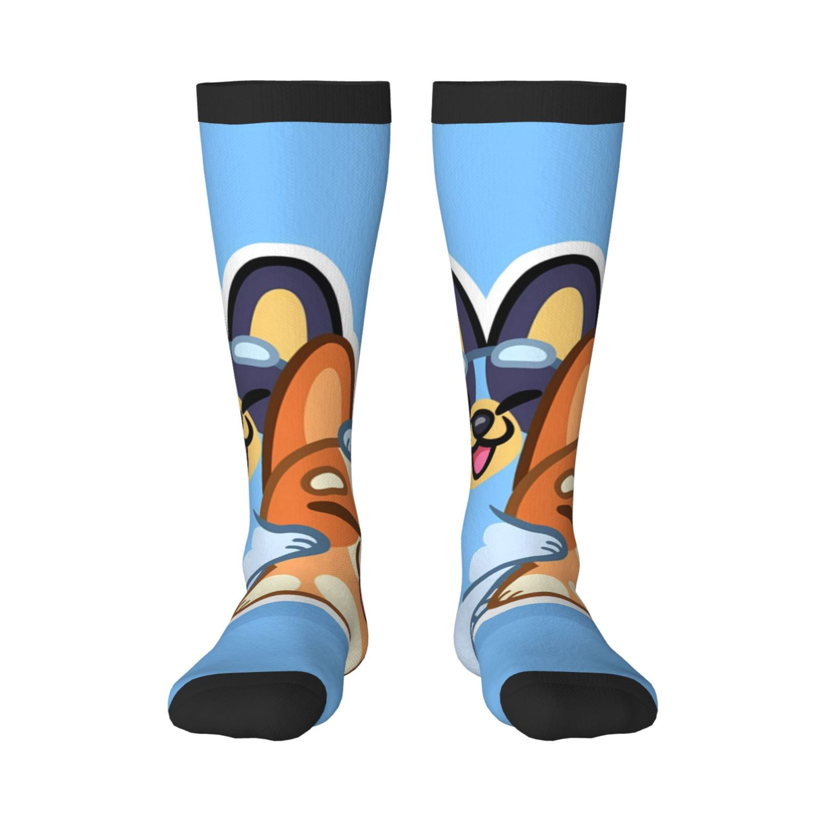 Johaoi Bluey Pattern Crazy Funny Stocking for Men & Women Colorful Fun ...