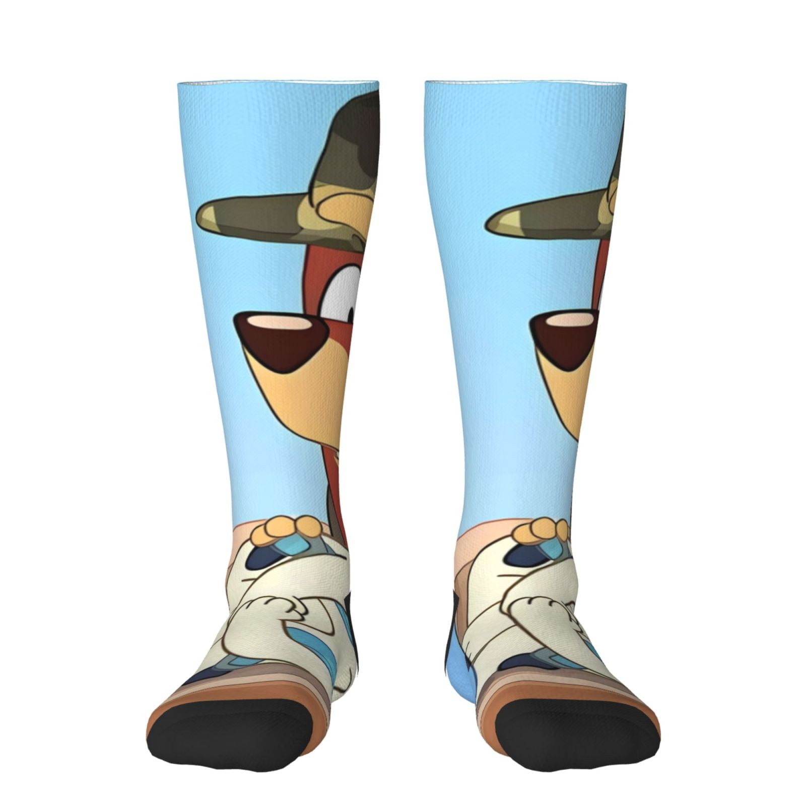 Johaoi Bluey Pattern Crazy Funny Stocking for Men & Women Colorful Fun ...