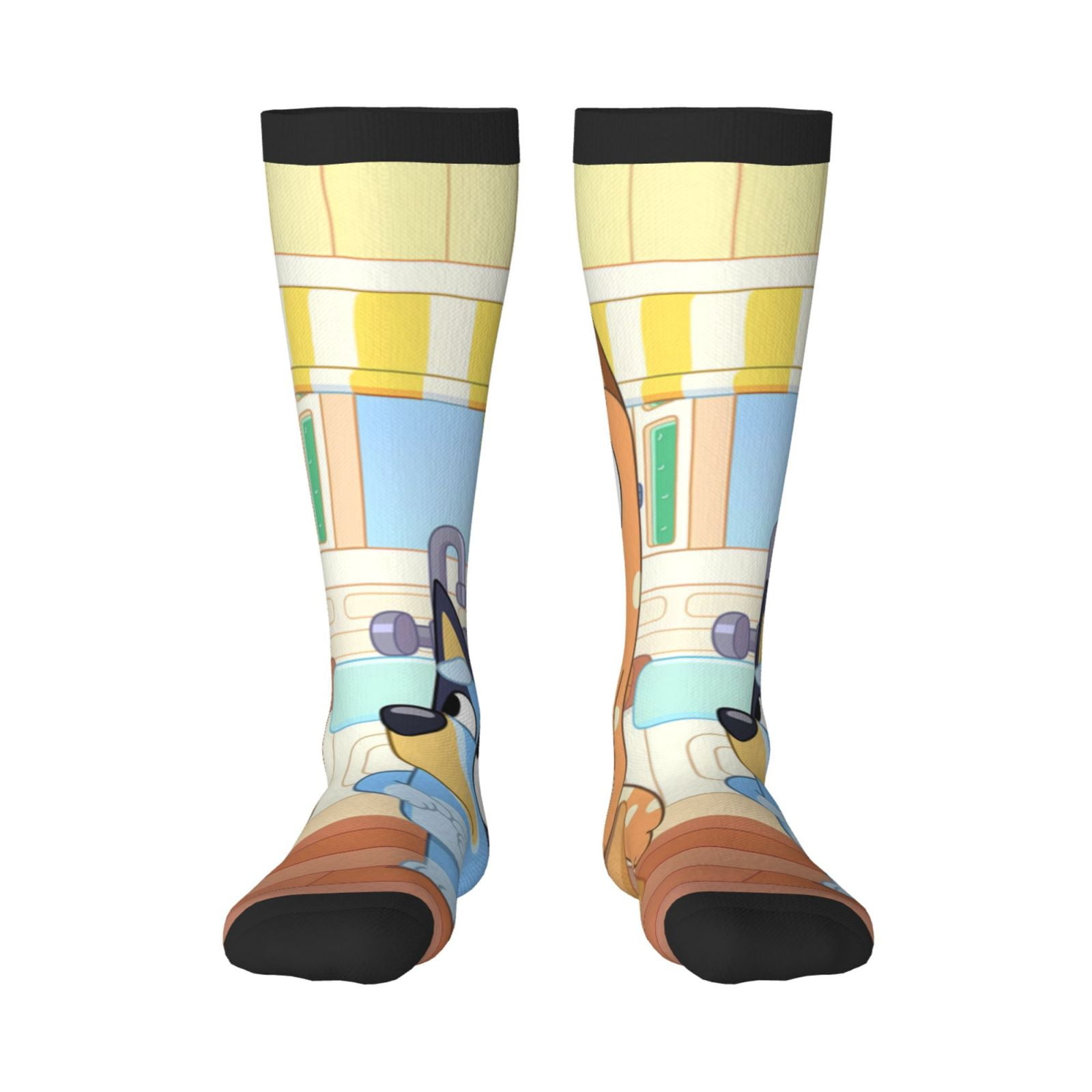 Johaoi Bluey Pattern Crazy Funny Stocking for Men & Women Colorful Fun ...