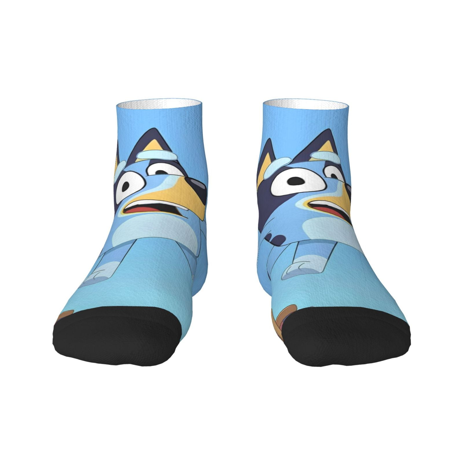 Johaoi Bluey Pattern Novelty Socks, Funny Socks Over The Calf Tube ...