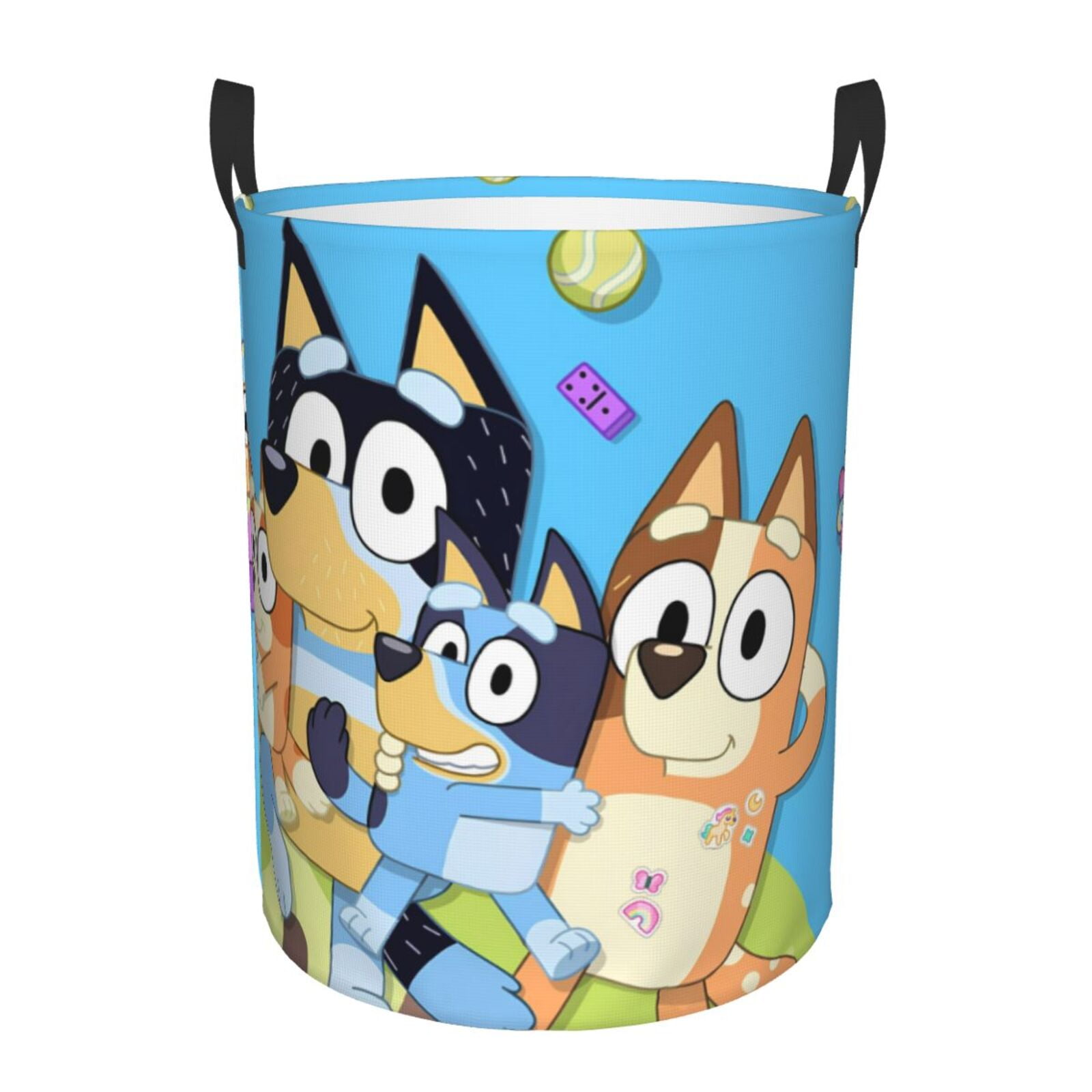 Johaoi Bluey Pattern Round Large Laundry Basket -Storage Basket - Toy ...