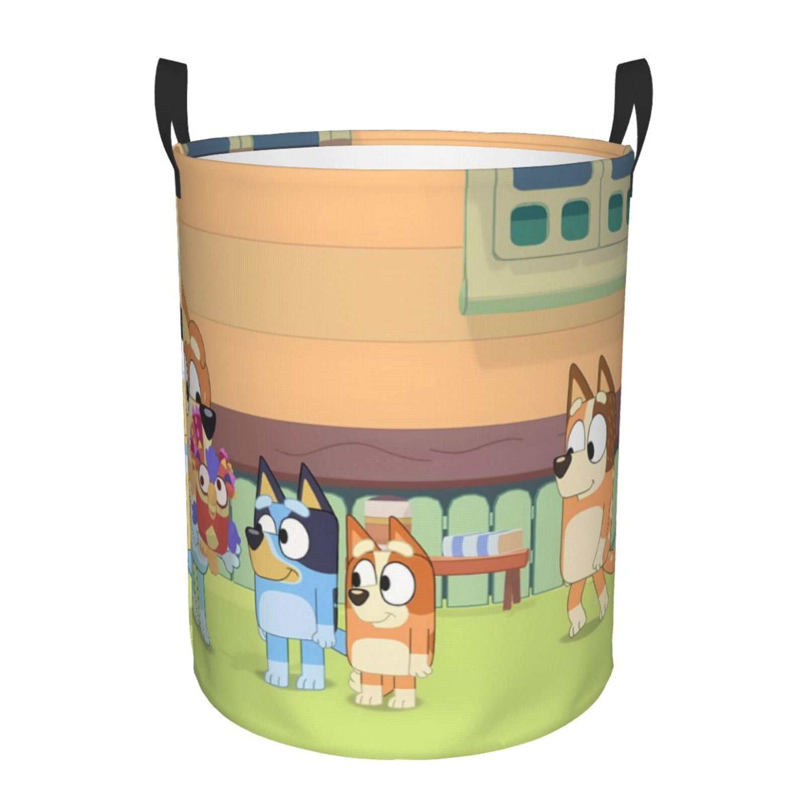 Johaoi Bluey Pattern Round Large Laundry Basket -Storage Basket - Toy ...