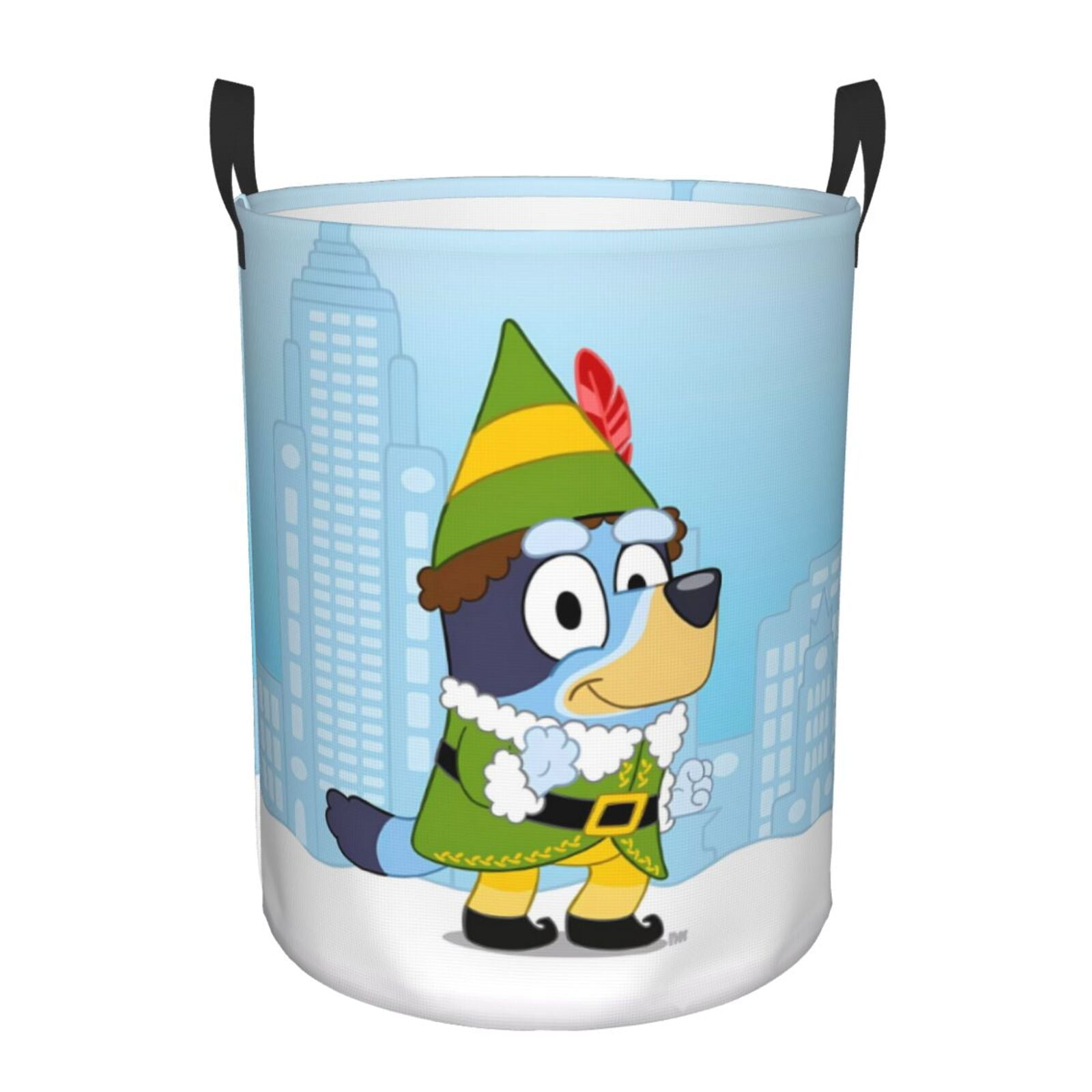 Johaoi Bluey Pattern Round Large Laundry Basket -Storage Basket - Toy ...