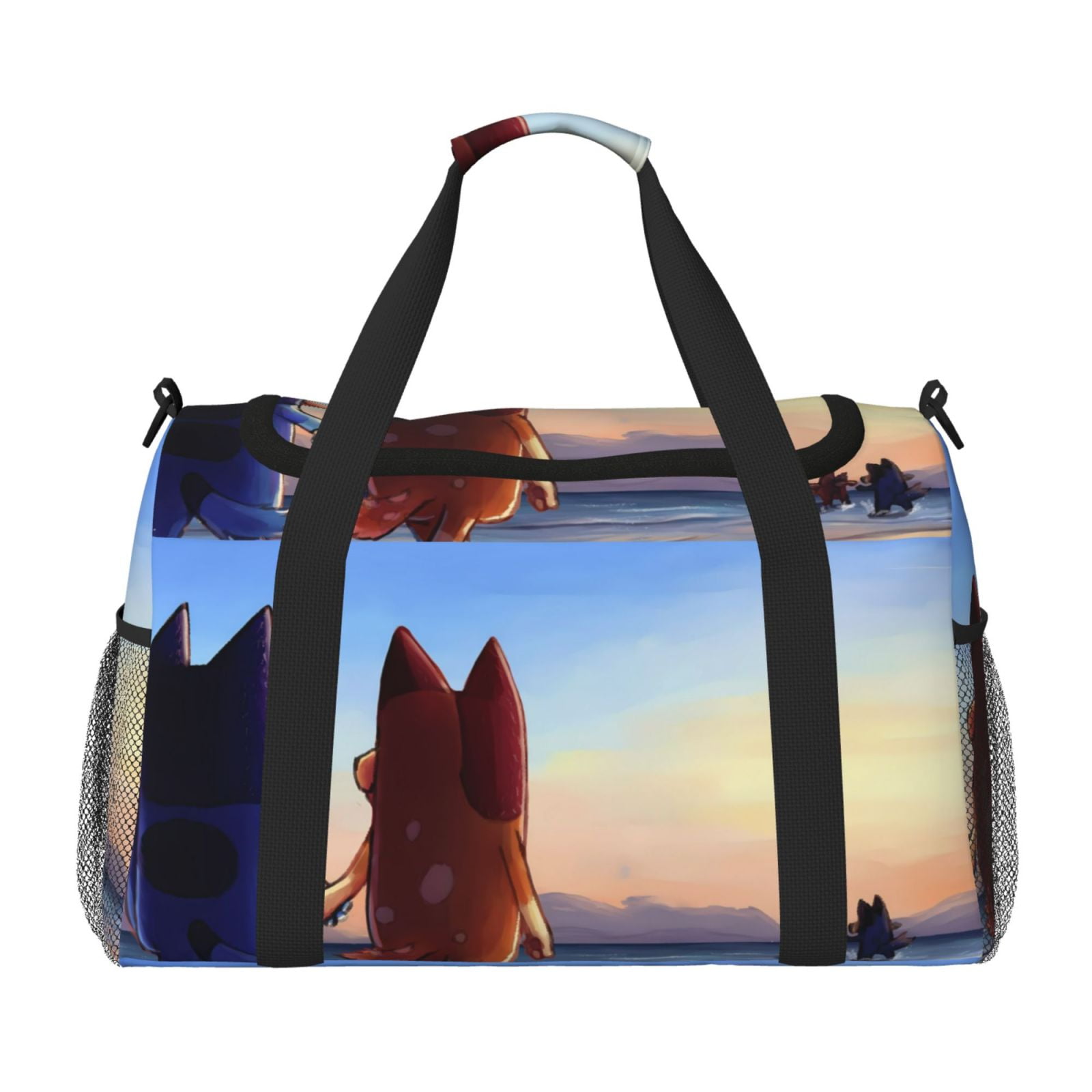 Johaoi Bluey Pattern Travel Duffle Bag,Gym Bag for Men Women Waterproof ...