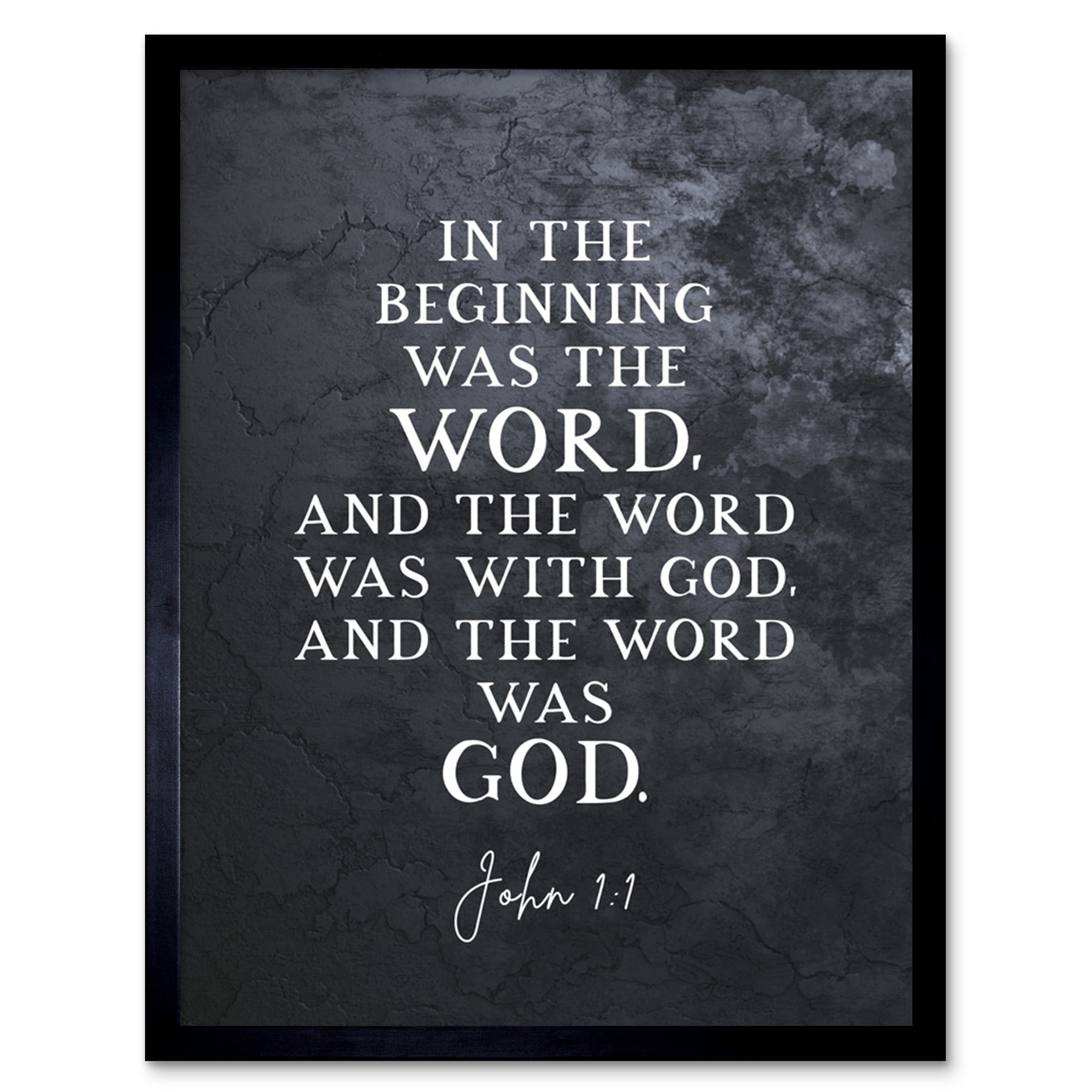 John 1:1 The Word Was God Christian Bible Verse Quote Scripture ...