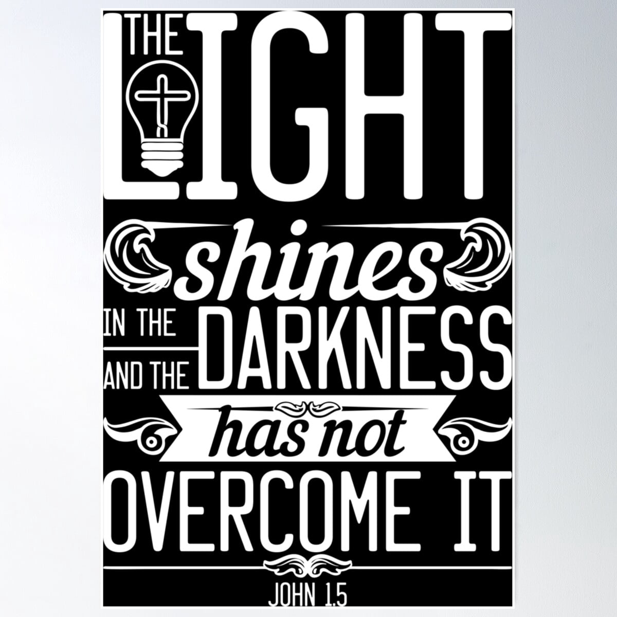 John 1:5 The Light Shines In The Darkness But The Darkness Has Not ...