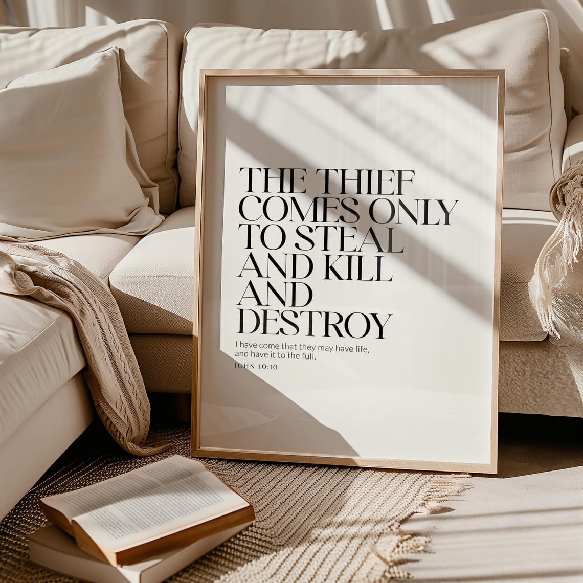 John 10:10 The Thief Comes To Steal Kill And Destroy Printable ...