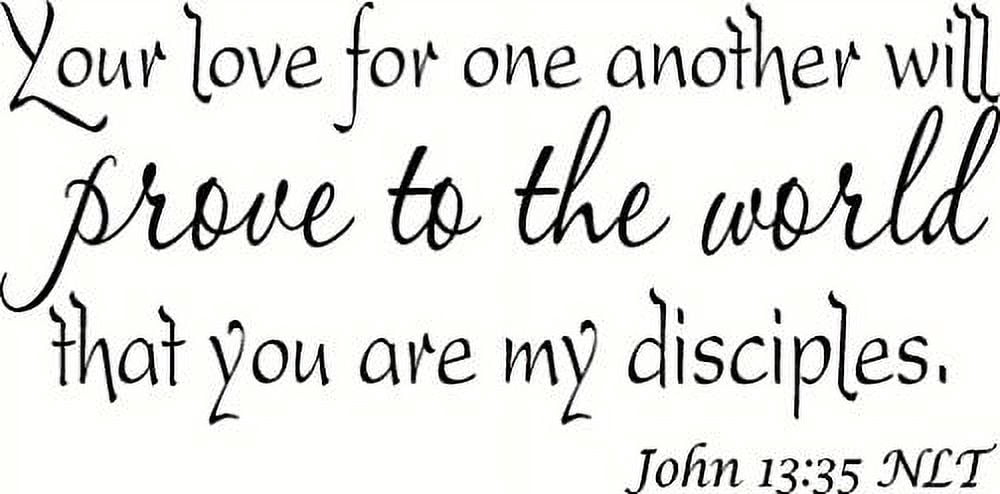 John 13:35 V2, Bible Verse Vinyl Wall Decal by Scripture Wall Art, 11 ...