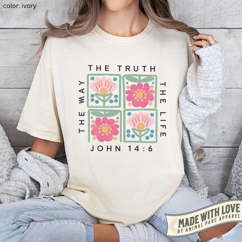 John 14 6 Shirt, Yeshua Shirt, Jesus is King Merch, The Way the Truth ...