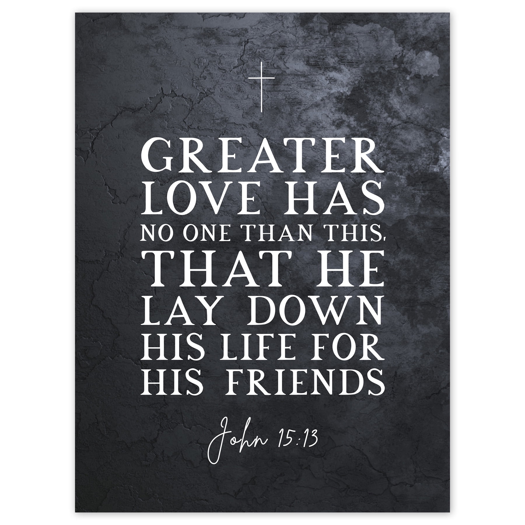 John 15:13 Lay Down His Life For His Friends Christian Bible Verse ...